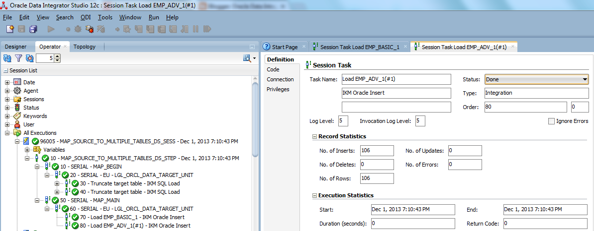 Oracle Data Integrator Tutorials Loading Multiple Target Tables In Single Interface Mapping 0988