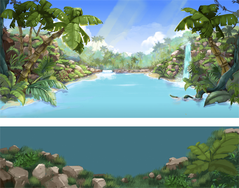 edian: Backgrounds for Evolution Planet game.