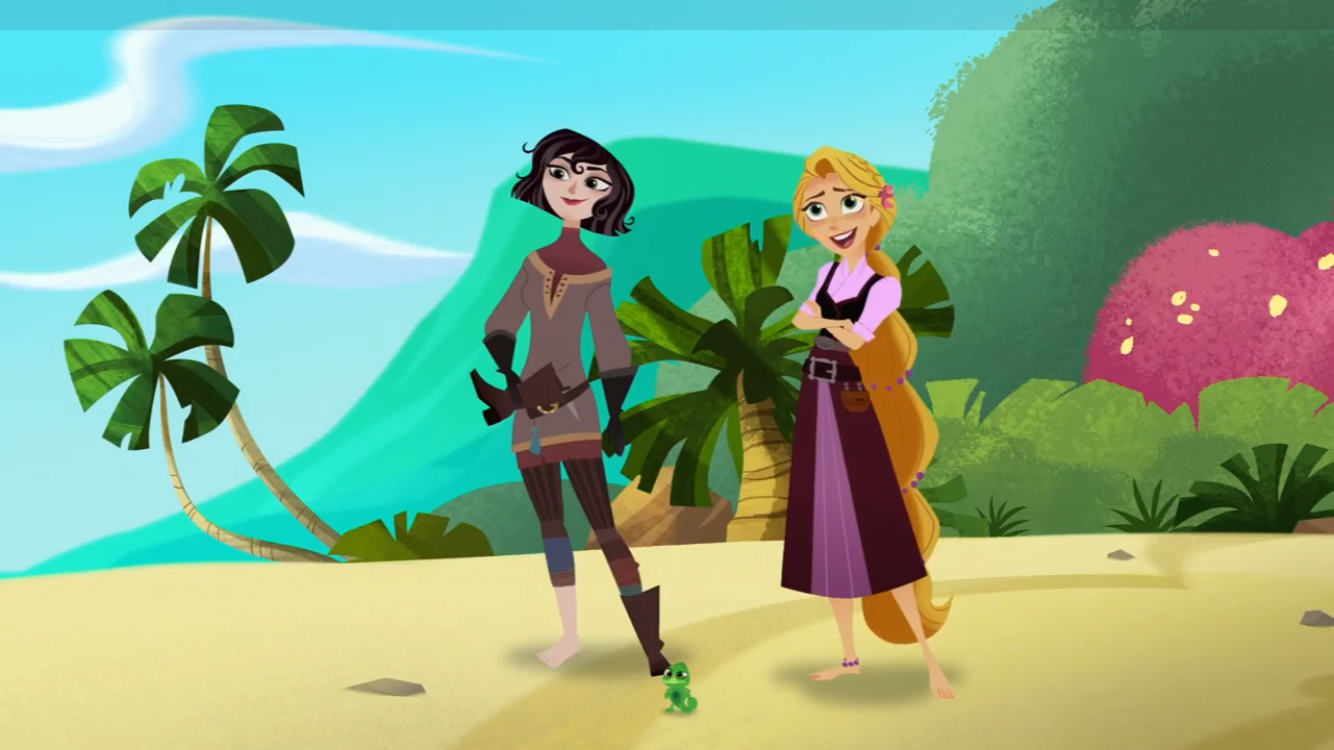 Anime Feet: Tangled: The Series: Rapunzel and Cassandra