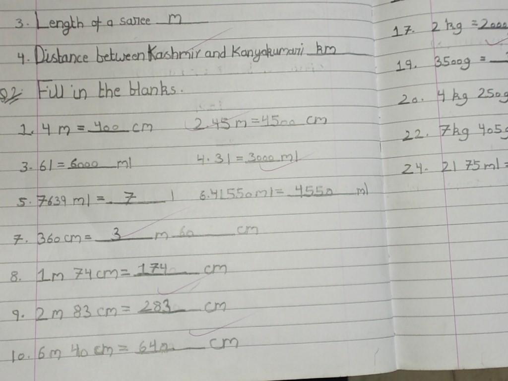 Maths Notebook And Textbook Work