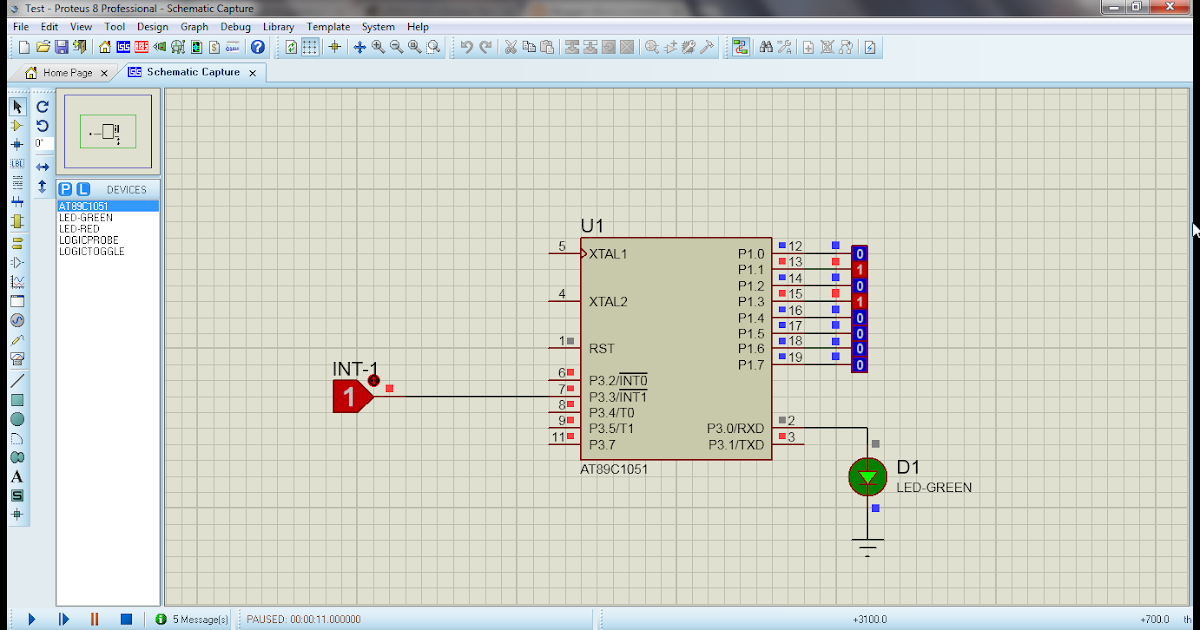 How to Use External Interrupt-1 in AT89C1051