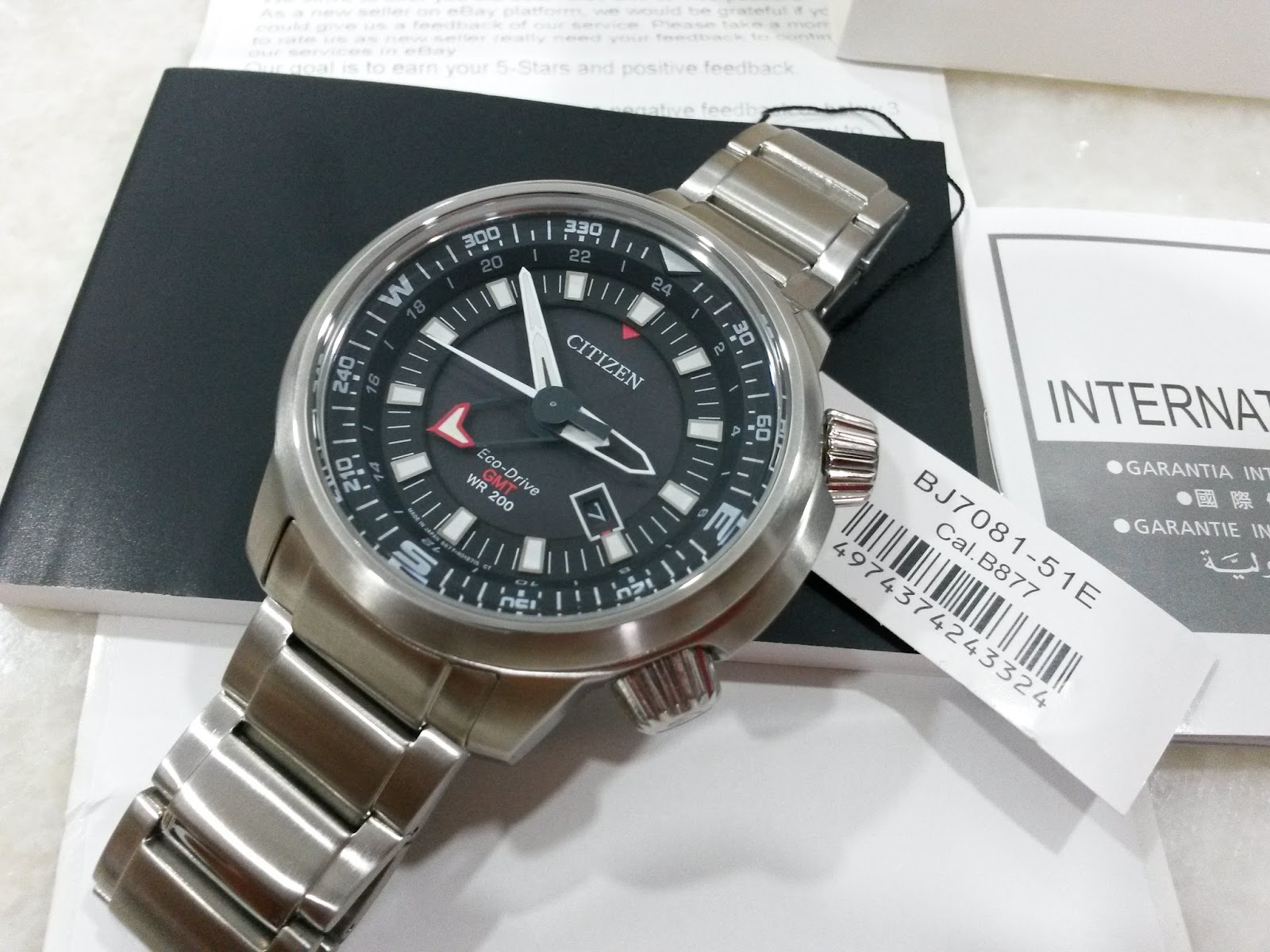 Pesona Jam: Citizen Eco-drive GMT 200m BJ7081-5E - BNIB - SOLD