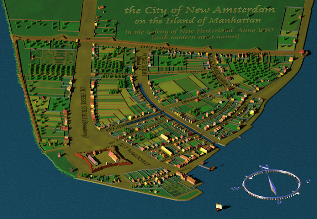 New York - History - Geschichte: Neu Amsterdam in 3D