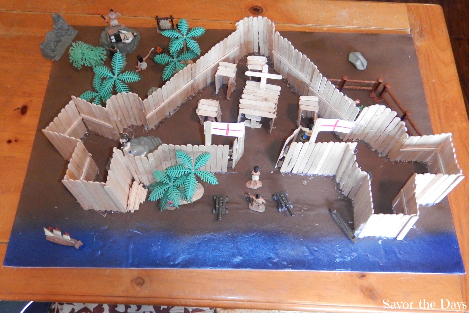 Fort Made From Popsicle Sticks