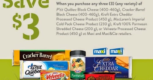 Canadian Daily Deals: Save.ca Kraft Cheese Coupons