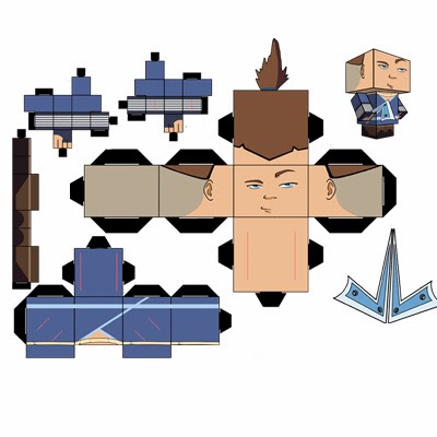 Template Avatar the Legend of Aang and Friends - Paper Replica