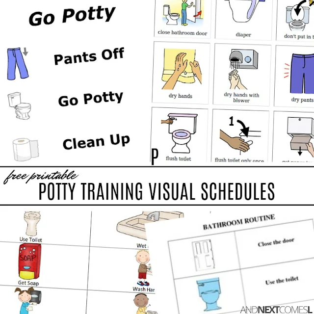 Free Potty Training Visual Schedules | And Next Comes L - Hyperlexia ...