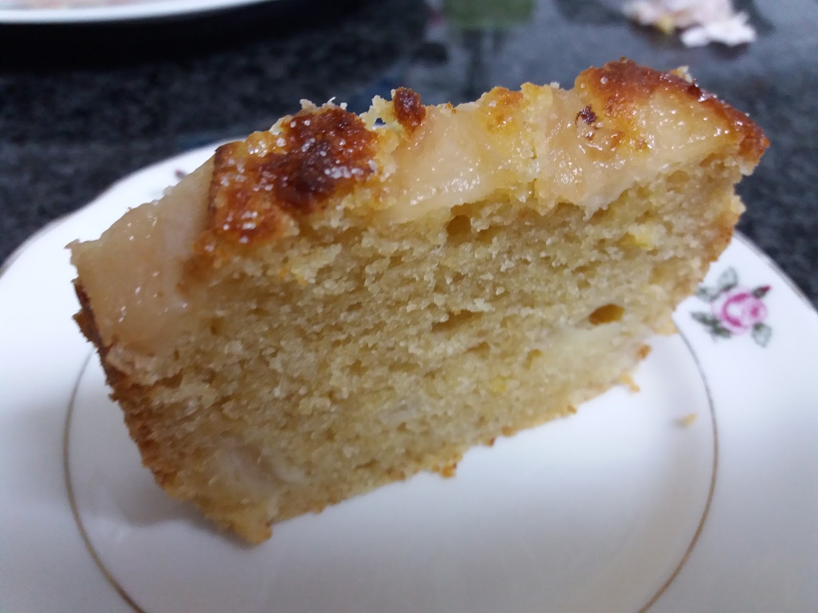 coisas de cozinha.......e,: Bolo de pera