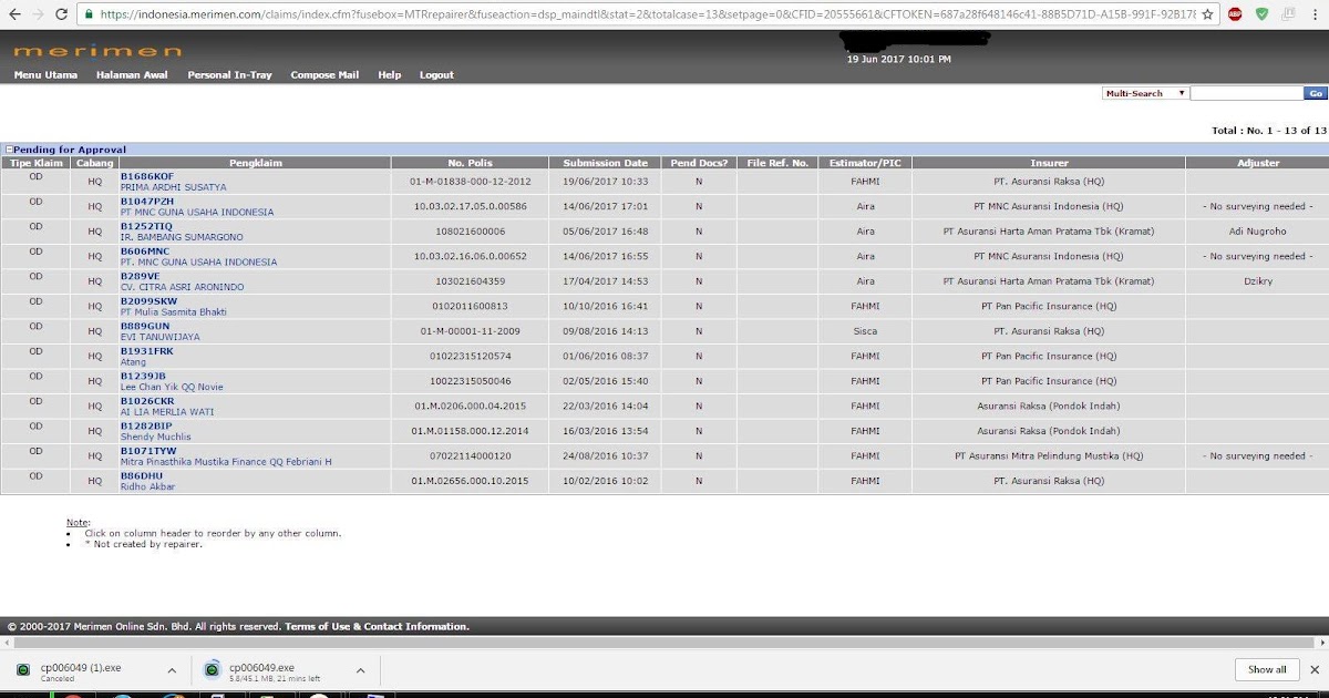 Aplikasi Asuransi Merimen E-claim