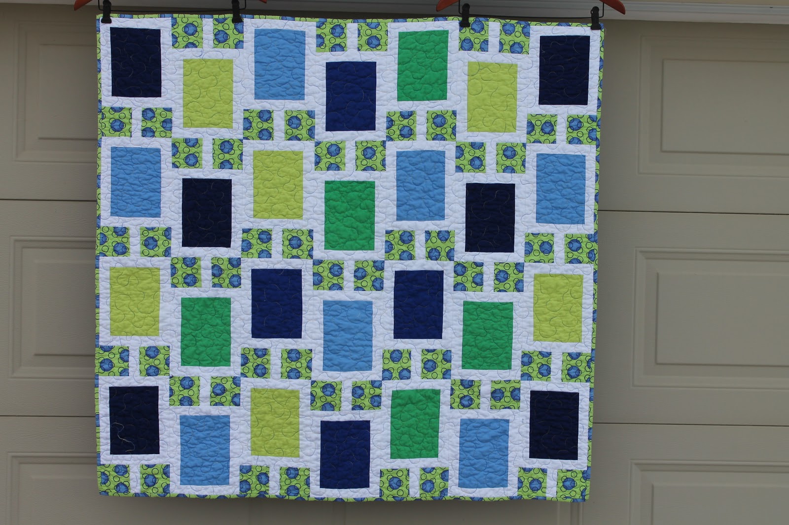 Urban Quiltworks: Urban baby boy Quilt