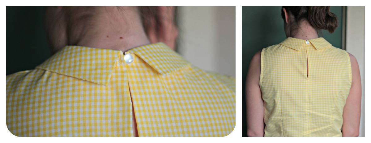 Sewin' Steady: Finished Project: Sunny Gingham Bow Blouse