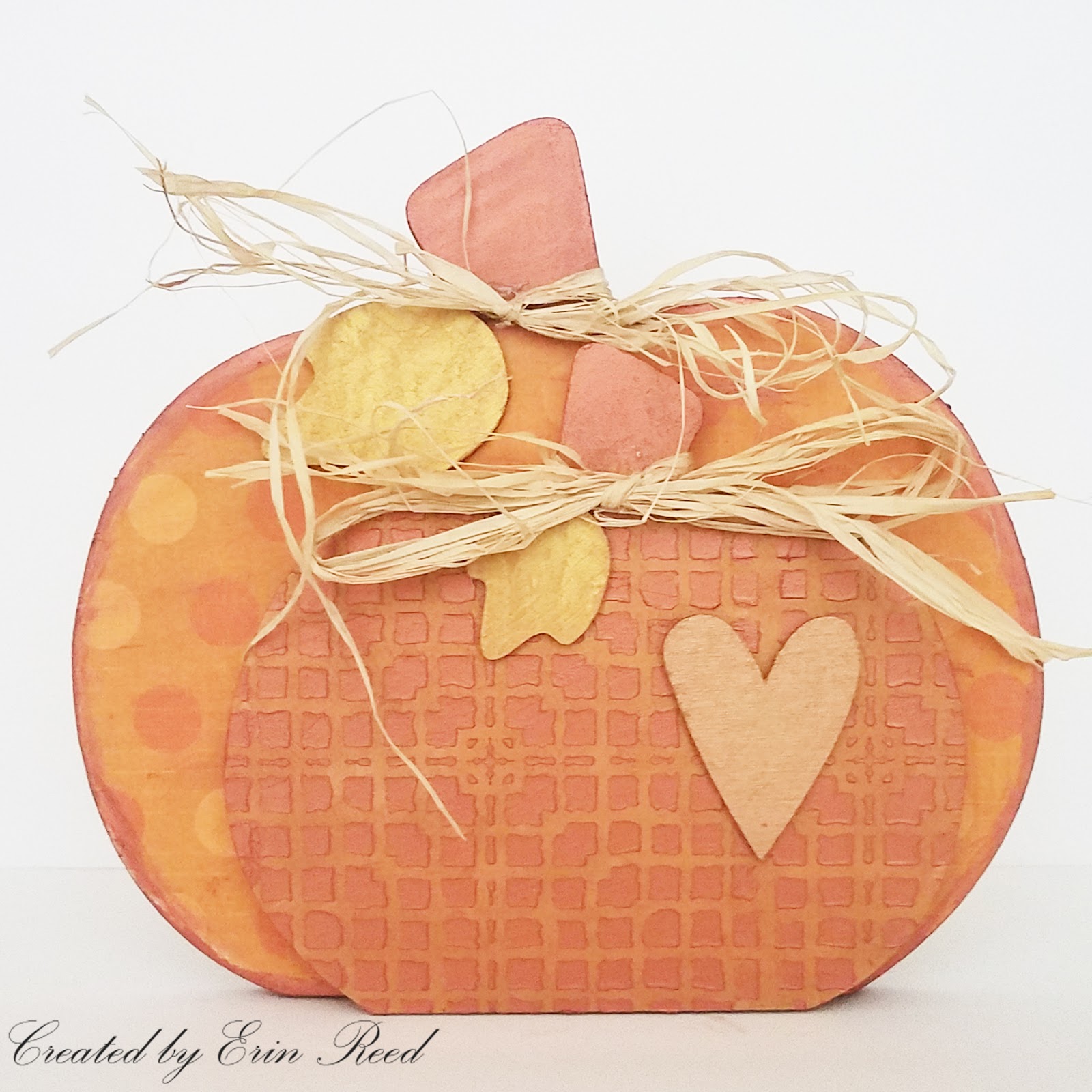 Erin Reed Makes: Stenciled Mixed Media Pumpkin Decor