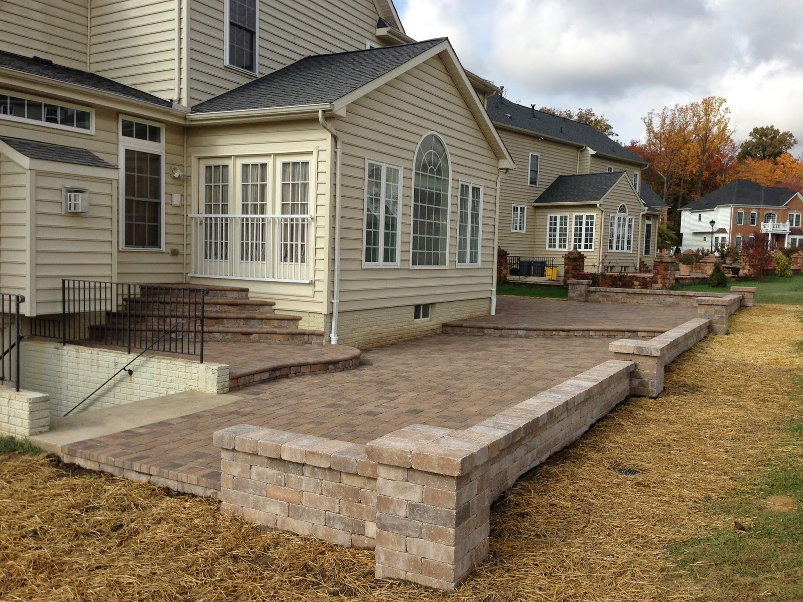Custom Stoneworks & Design Inc.: Big multi level patio in Perry Hall MD