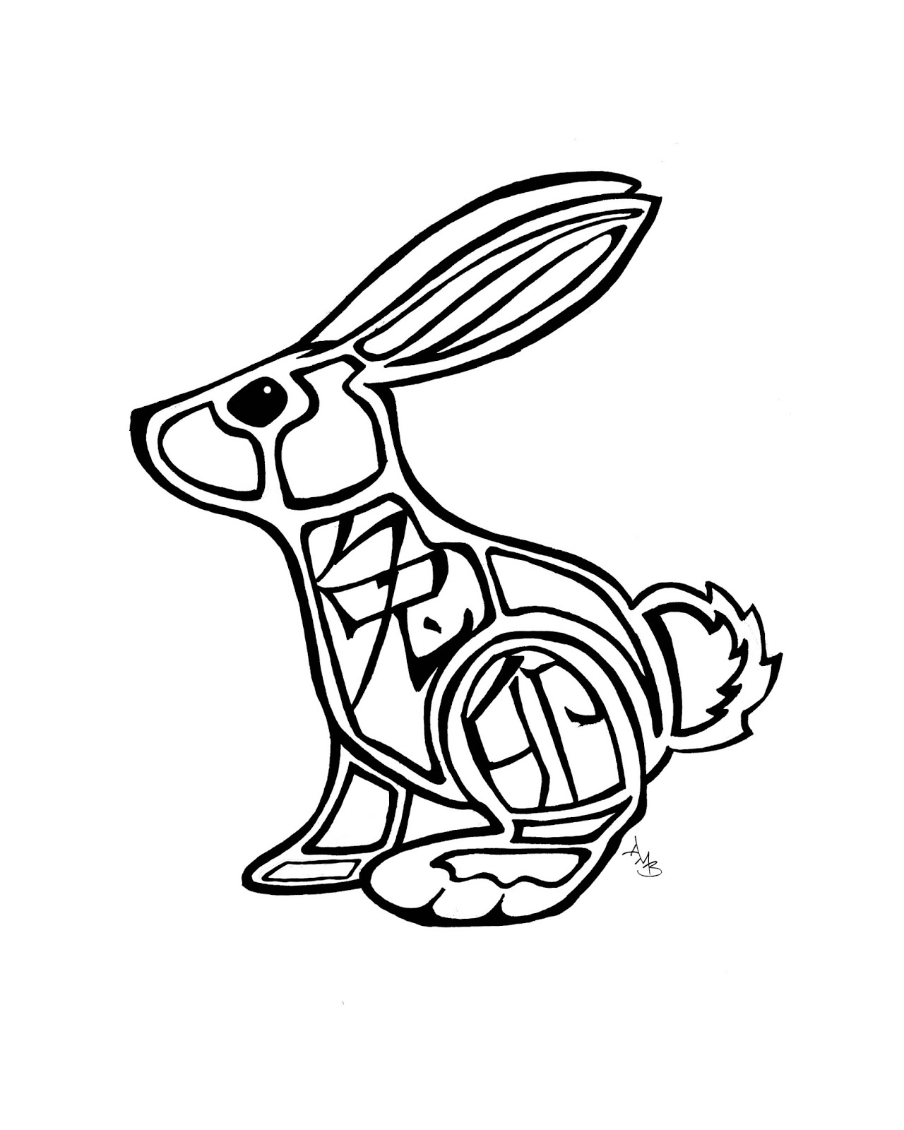 Yelling Rabbit Artworks: Rabbit Totem 4