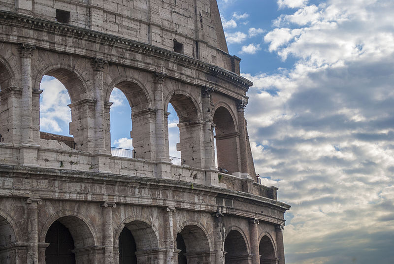 Colosseum elliptical amphitheatre in the centre of Rome | Italy ...