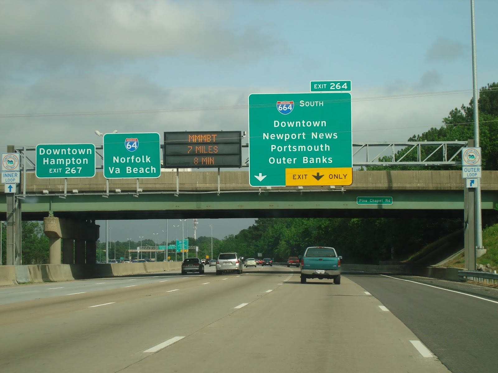 Luke's Signs: Interstate 64 & Interstate 664 - Hampton, VA