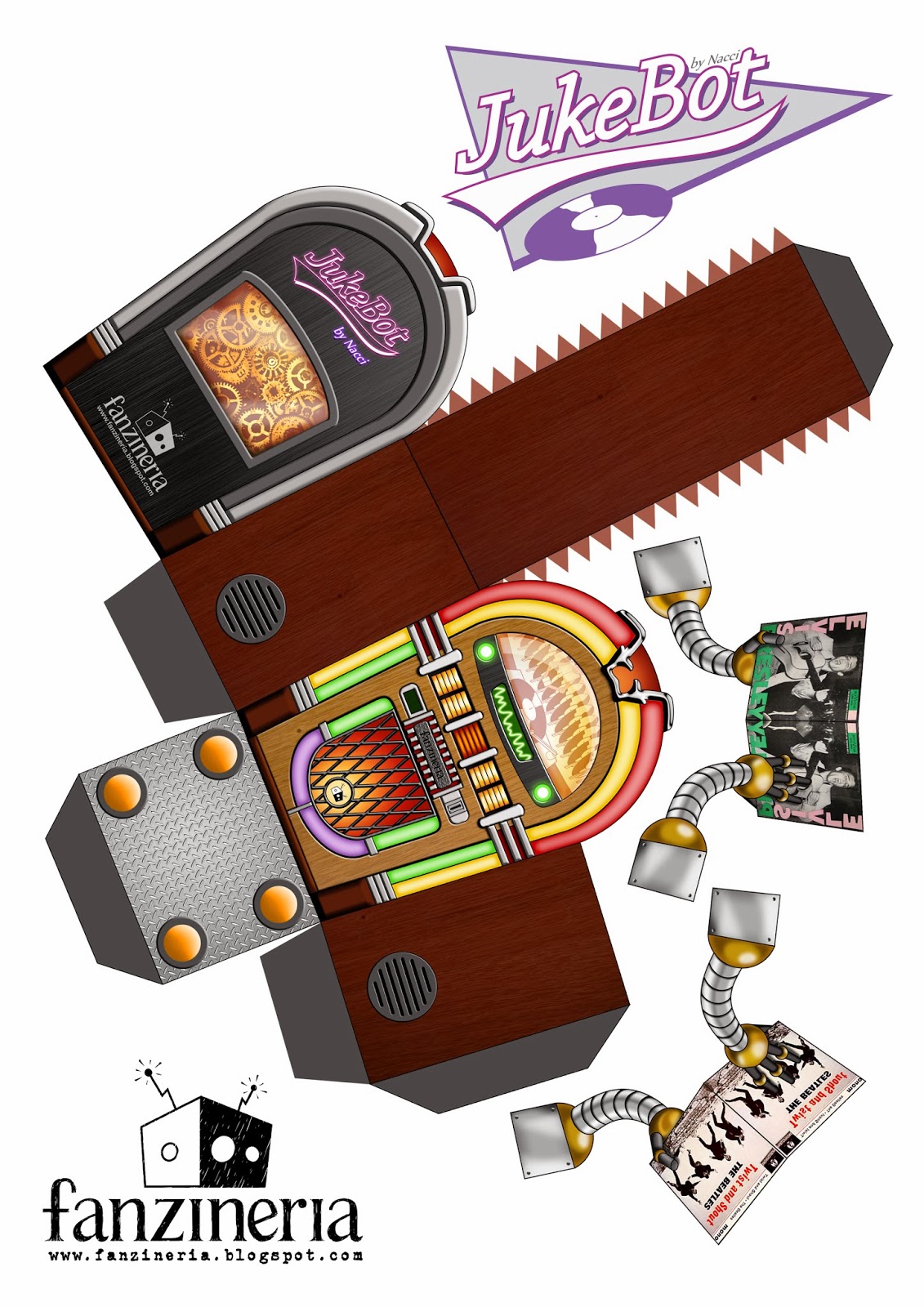 FANZINERIA: Papertoy - Jukebot