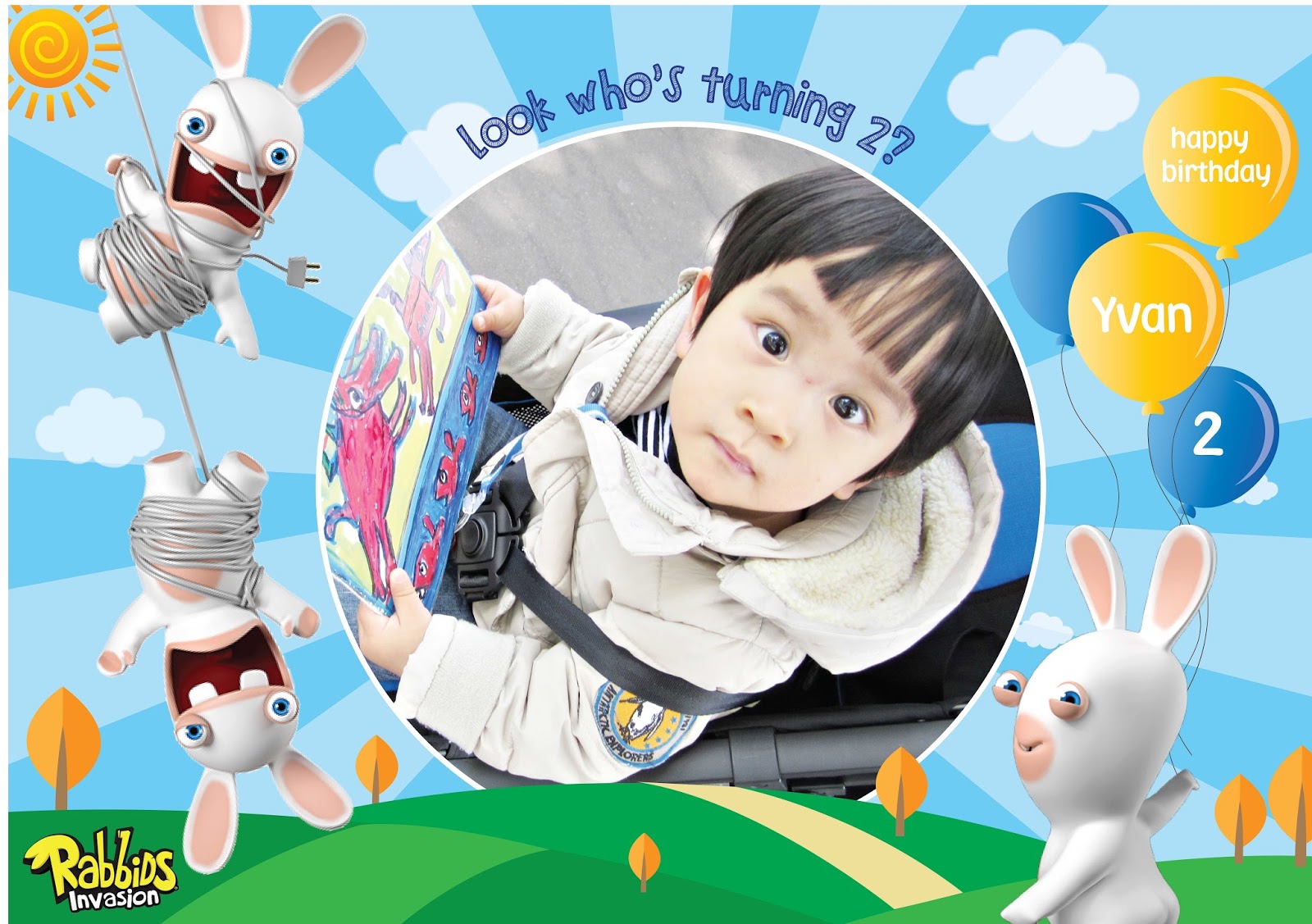 Party Hat: Yvan 2nd Rabbids Invasion Birthday