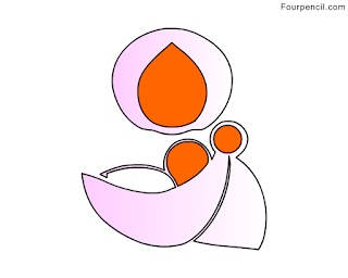 FourPencil: How to draw a Sling for kids - step by step