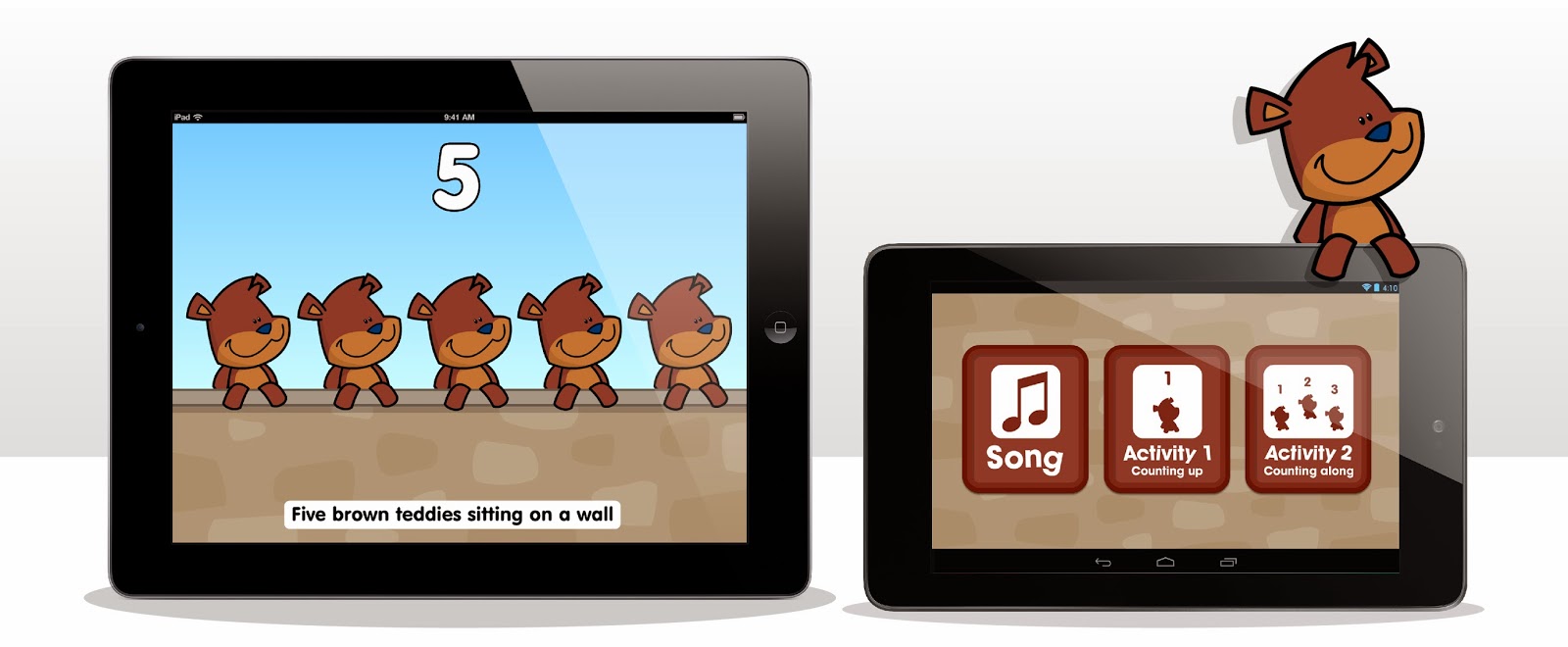 HelpKidzLearn: New App: Five Brown Teddies