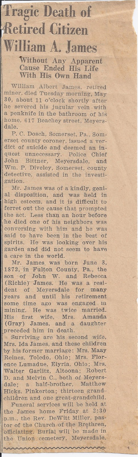 Genealogy and History: Suicide or Murder?