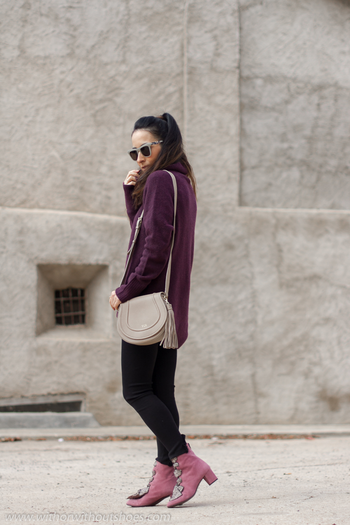 Cómo combinar unos botines rosas: look cómodo y abrigado | With Or ...