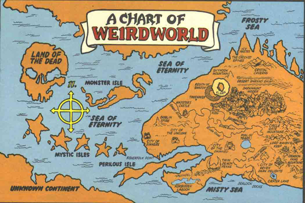 From the Sorcerer's Skull: Cool Maps, Weird World