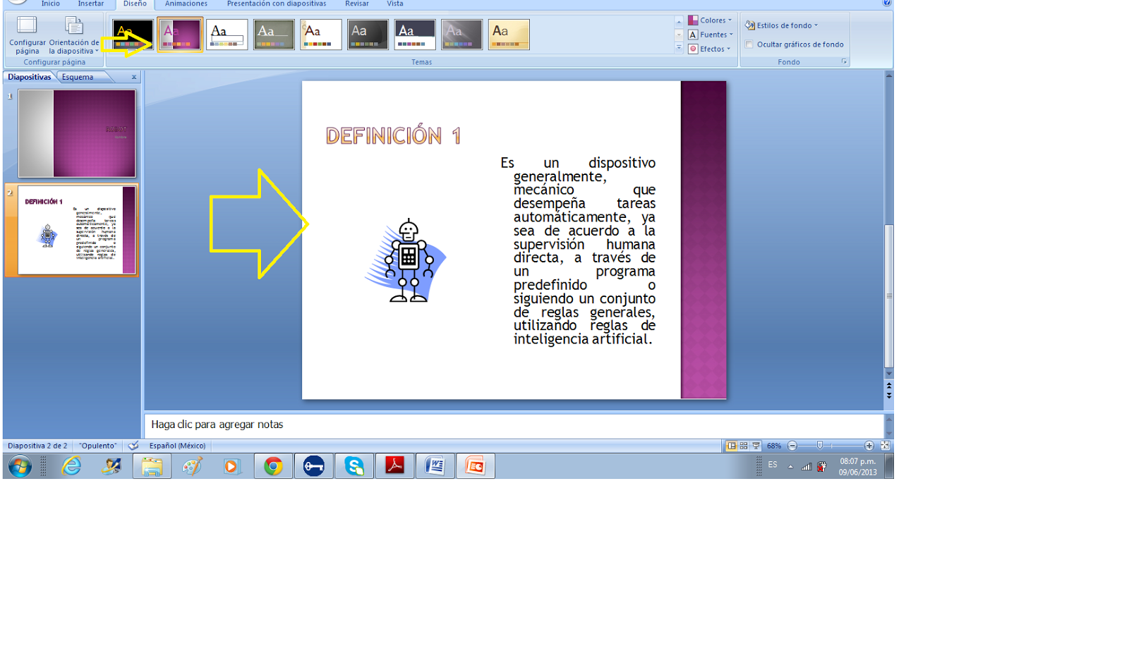 Dorian Maribel Blanco Blanco: Práctica- 4- PowerPoint- los Robots ♥