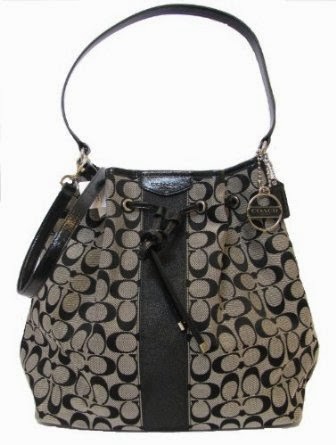 Review Tas Branded Wanita Terbaru: Tas Coach signature stripe ...