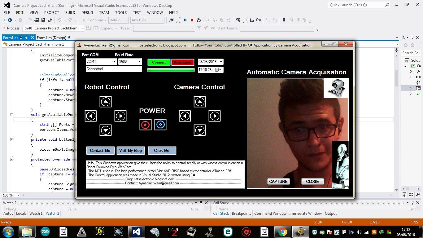 LET'S ELECTRONIC : How To Make Your Own Robot Controlled With C# ...