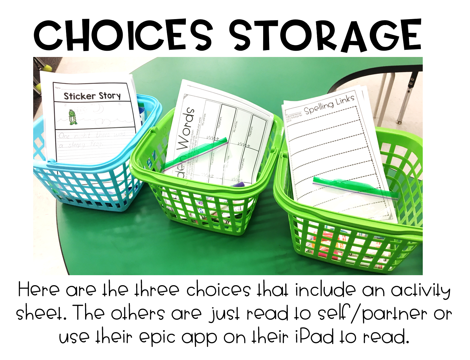 Reading Centers with a Checklist - The Teacher Talk