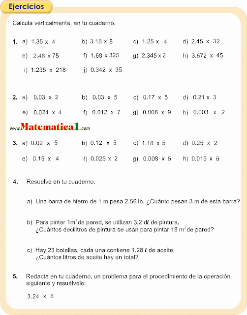 OPERACIONES CON NUMEROS DECIMALES: OPERACIONES CON NUMEROS DECIMALES