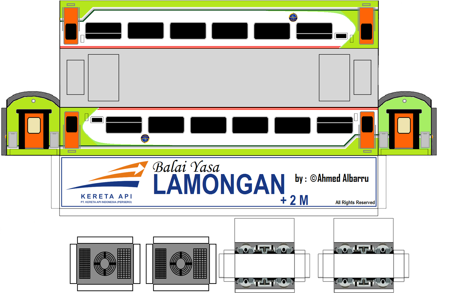 Selamat Datang Para Pengunjung Blog Saya: Papercraft Kereta Api Indonesia