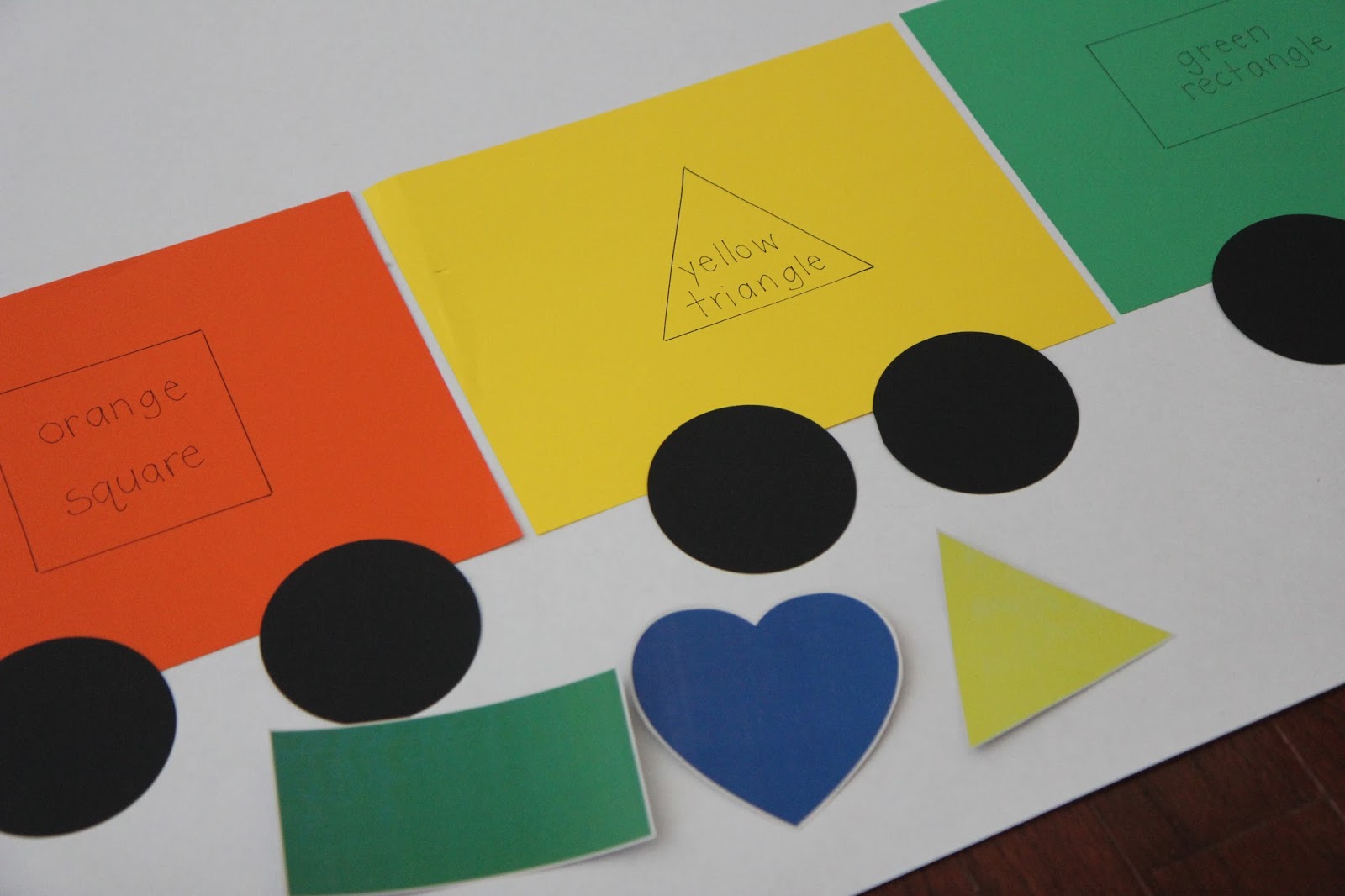 Toddler Approved!: Shape Train Matching Activity