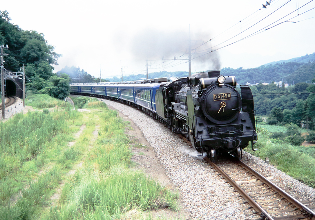 SL現役の頃、そしてその後: 復活SL 暑い日の上越線 D51498（その2）1995.8.10