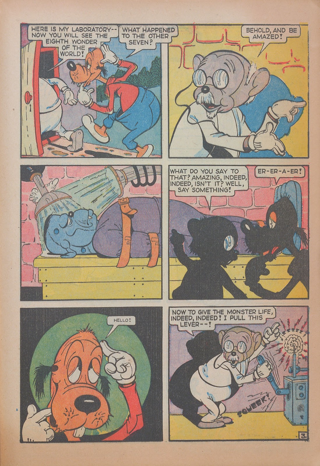 Four-Color Shadows: Wacky Willy and the Mad Monster-1943