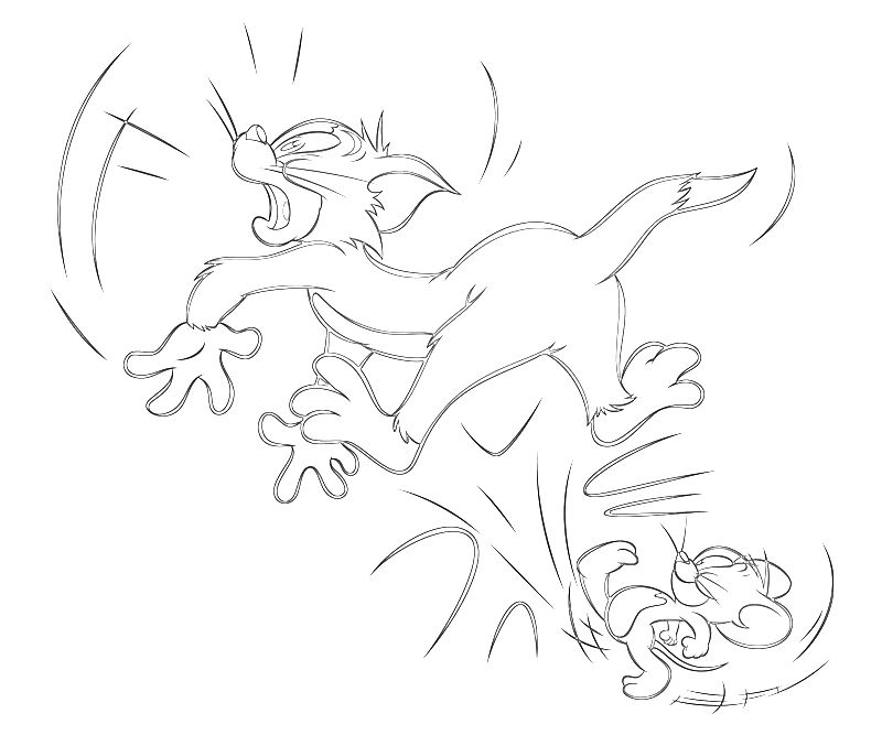 Tom and Jerry Jerry Mouse Fight | Surfing