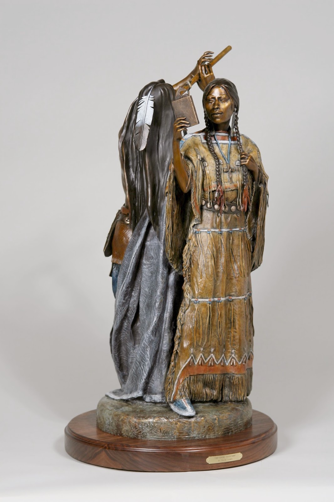 Clay To Bronze: From the past The Coloring of CHEYENNE COURTSHIP - A ...