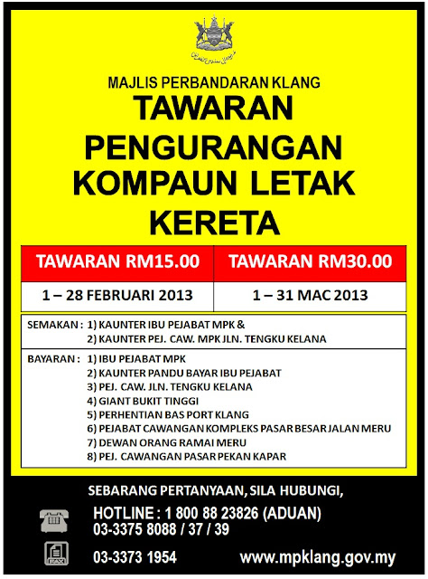 SUASA EFEKTIF BLOG: KEMPEN KOMPAUN MAJLIS PERBANDARAN KLANG (MPK)