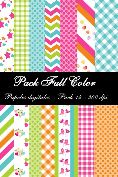 Papeles Digitales: Pack "Full Color"