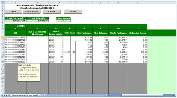 Como preparar el formulario 606-DGII - Prácticas Contables