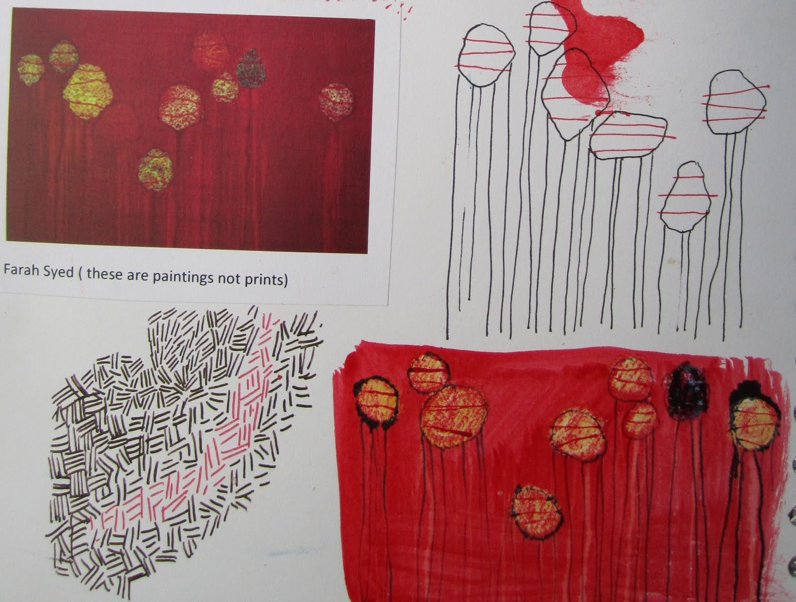 OCA Textiles 1: A creative Approach: Part 1 - Sketch Book samples