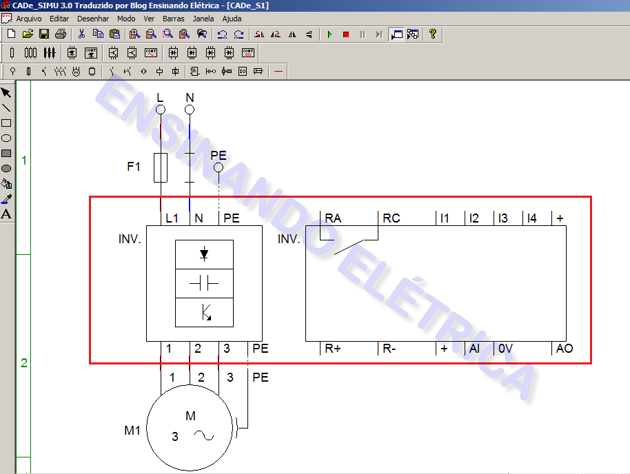 Como utilizar o Inversor de Frequência no CADe SIMU e simular ...