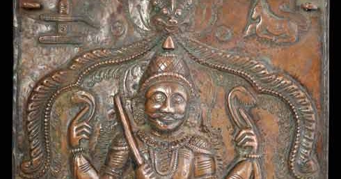 Idol of Virabhadra and Daksha Prajapati with Goat Head at Mogili Shiva ...