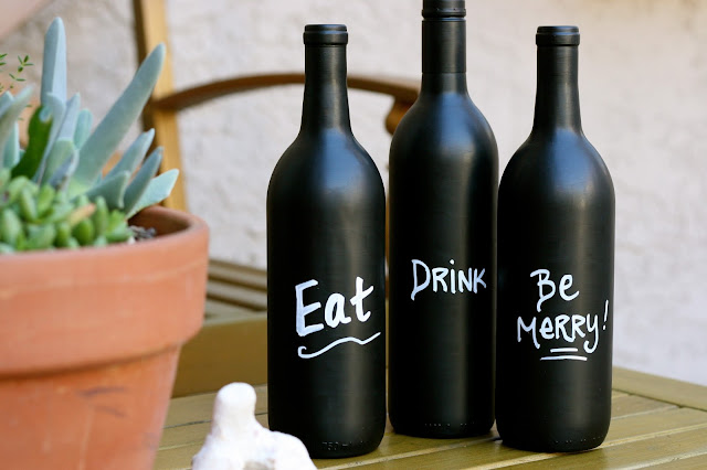 Cup Half Full: Easy DIY: Upcycled Wine Bottles