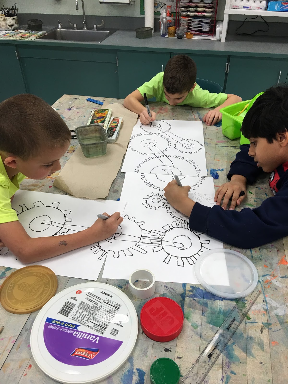 Art Room Blog: 3rd Grade Gears...