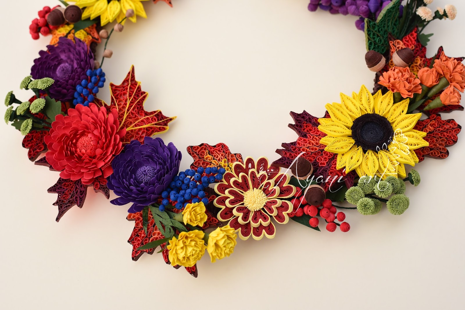 Ayani art: Quilling Fall Wreath