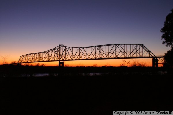 Industrial History: 1942 Road Bridge over Mississippi River at Chester, IL