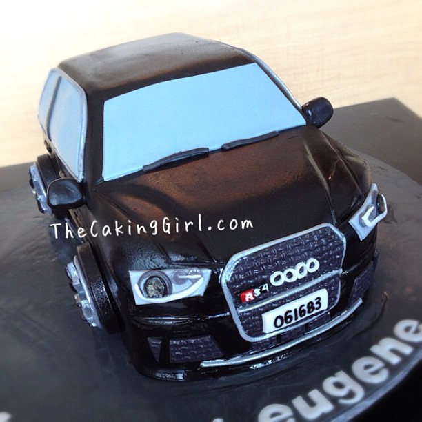 TheCakingGirl: Car Cake! Audi Car Cake :)