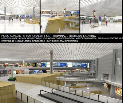 BCA Ateliers: Hongkong Internatinal aiport terminal 2 remedial lighting